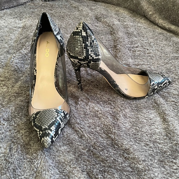 Aldo | Shoes | Snake Skin Pattern Heels | Poshmark